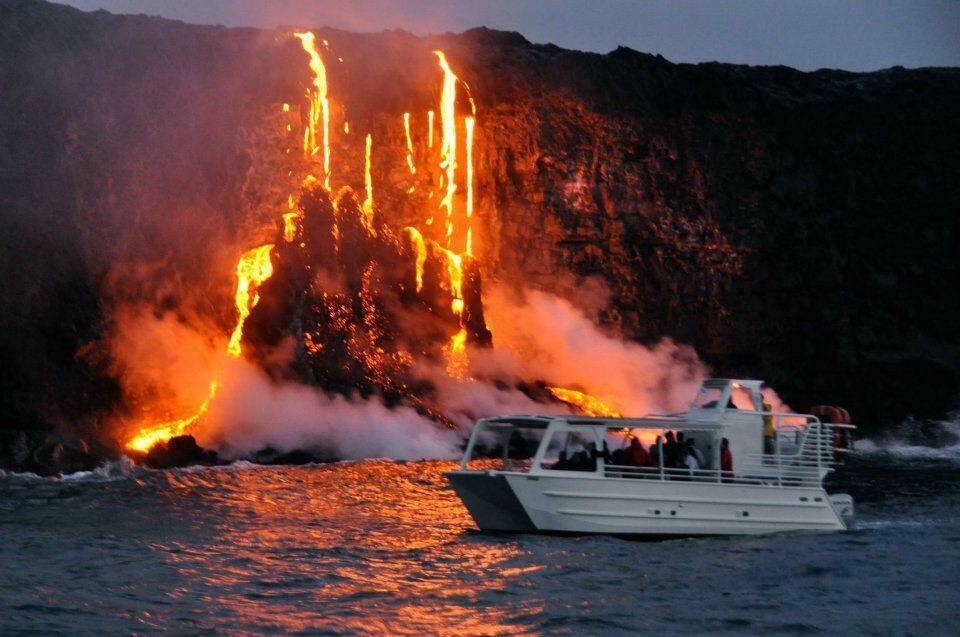 Aloha Friday Photo: Lava flowing into the Ocean - Go Visit Hawaii