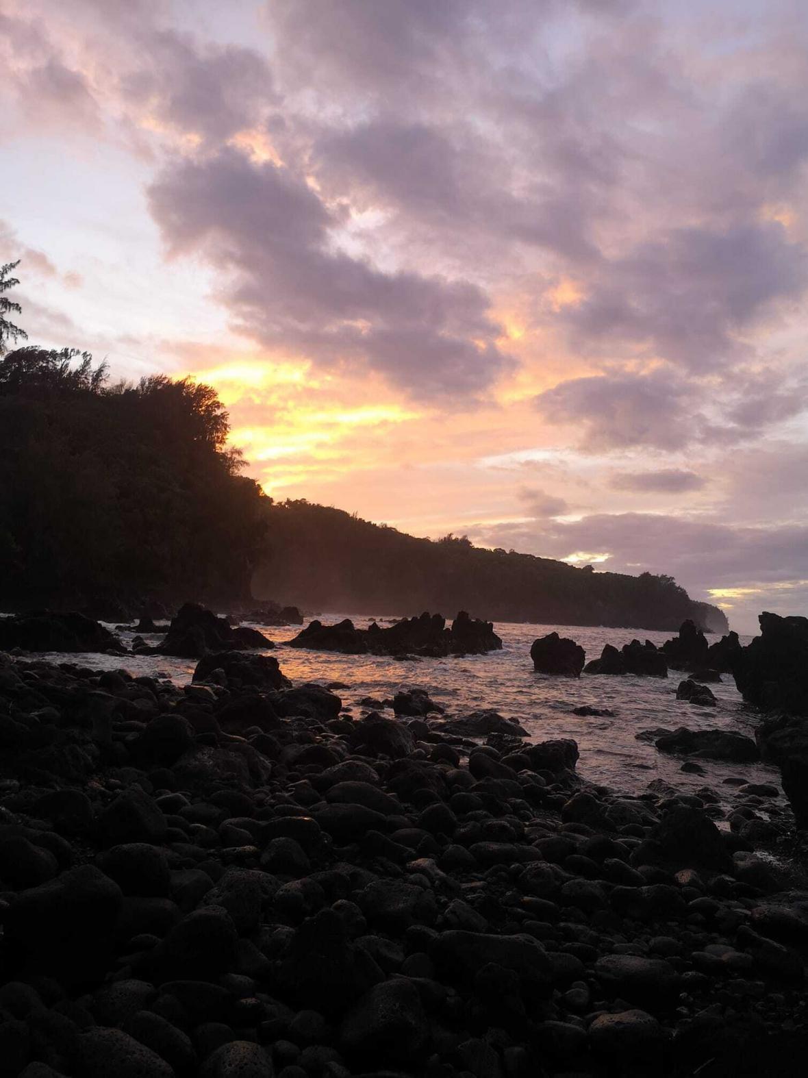 Aloha Friday Photo: Sunset from Laupahoehoe Beach Park - Go Visit Hawaii