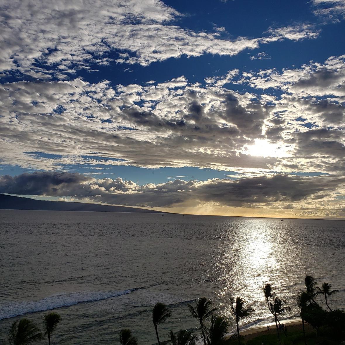 Aloha Friday Photo: Sun breaking through at Kaanapali - Go Visit Hawaii