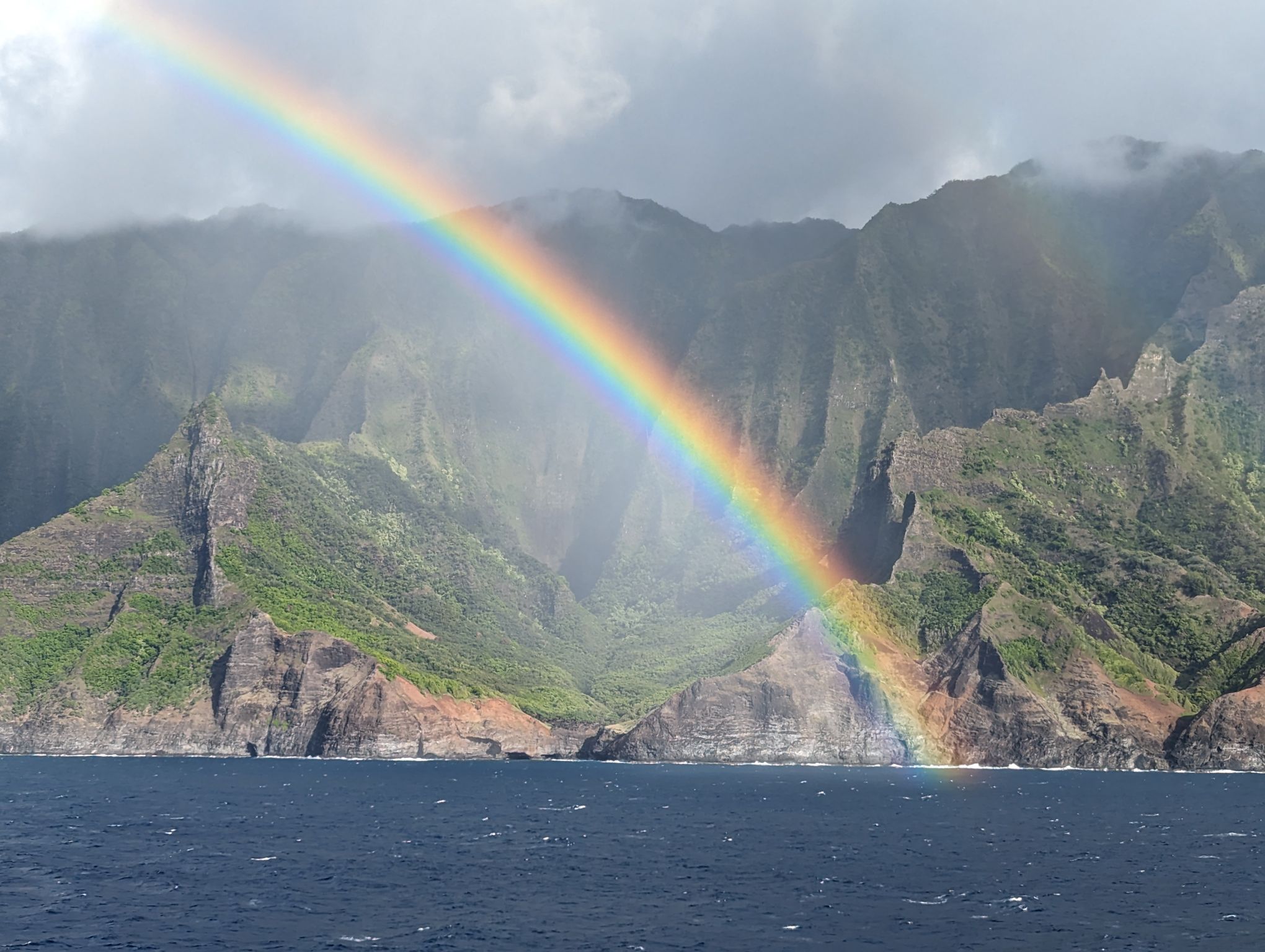 Aloha Friday Photo: Breathtaking Na Pali Coast Rainbow - Go Visit Hawaii